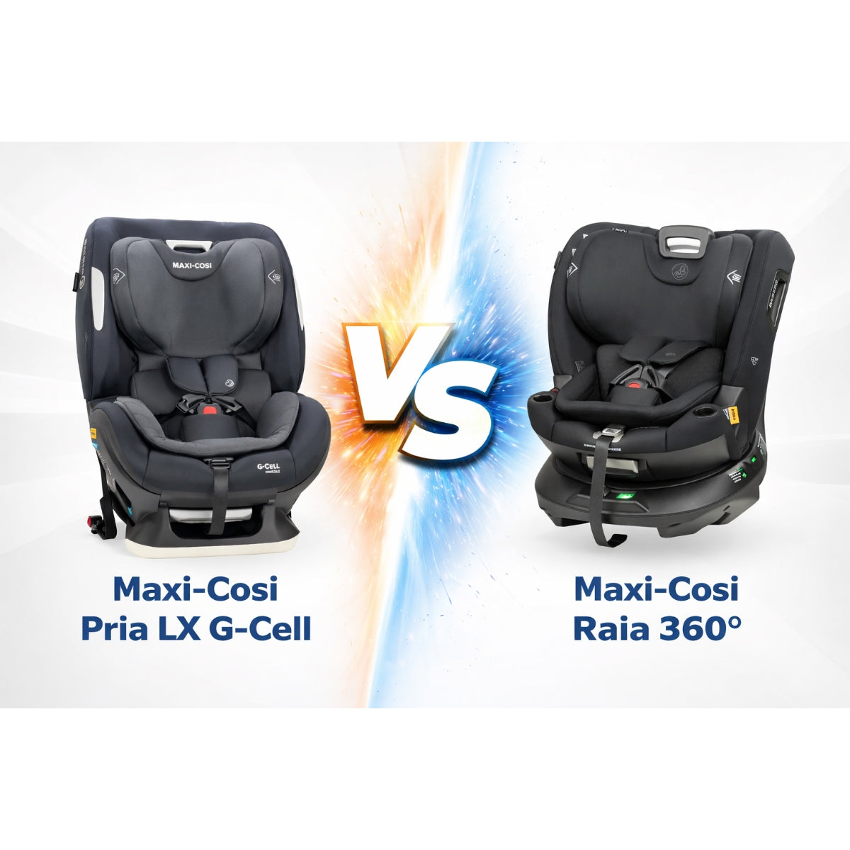 Maxi-Cosi Pria LX G-Cell vs Raia 360° | Which Car Seat Is Better ...