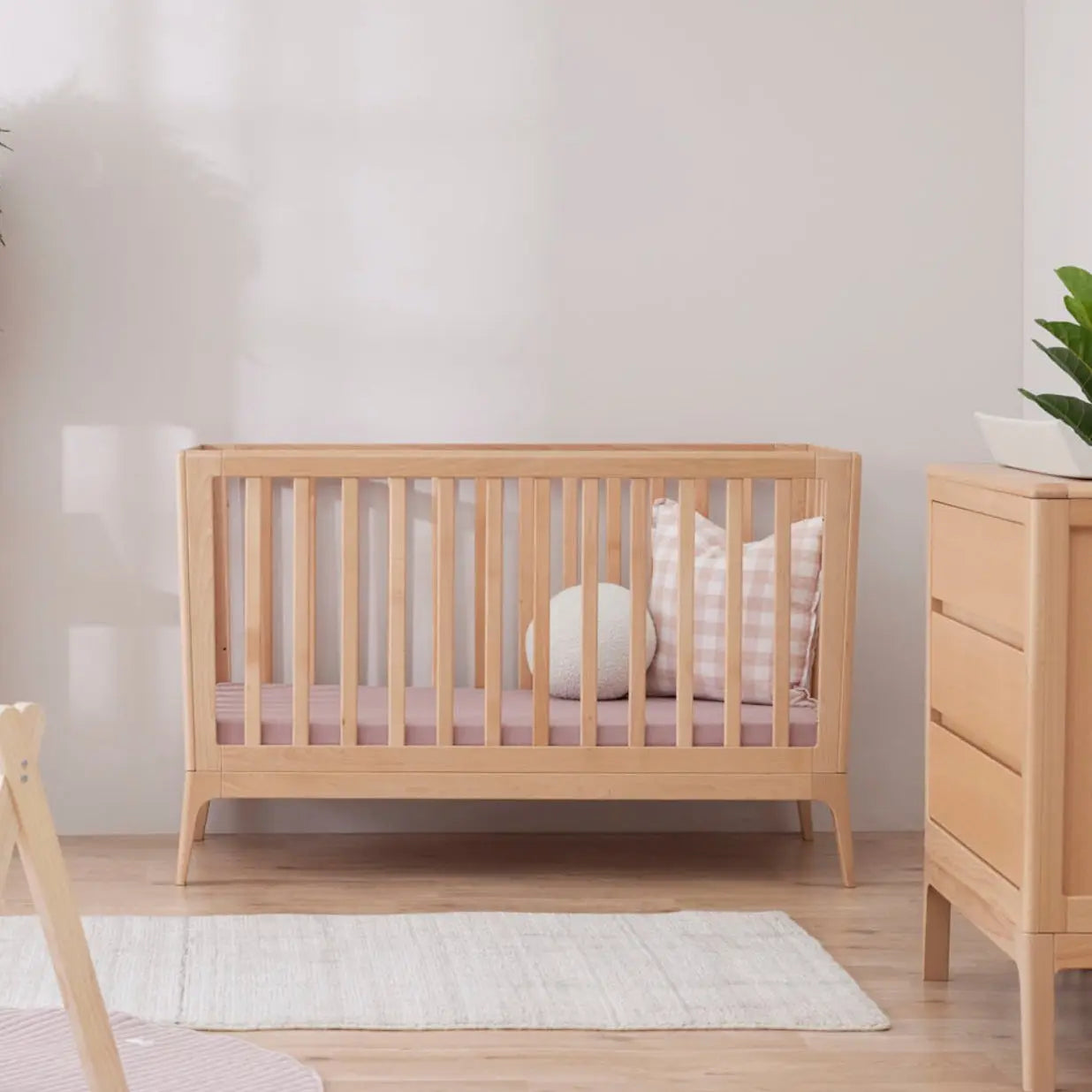 Amara Cot & Chest Nursery Package - Beech | Baby Little – Baby Little ...