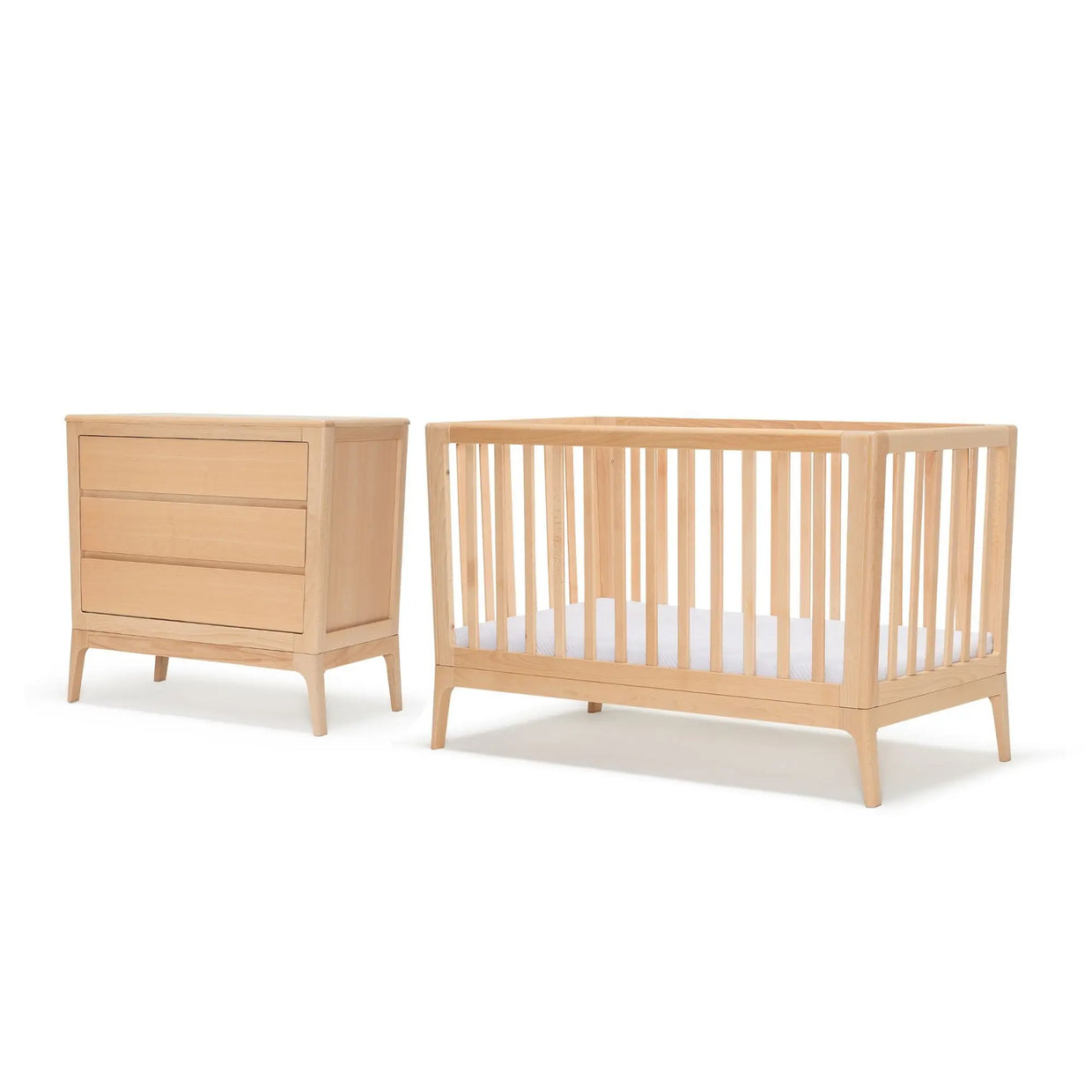 Amara Cot & Chest Nursery Package - Beech | Baby Little – Baby Little ...