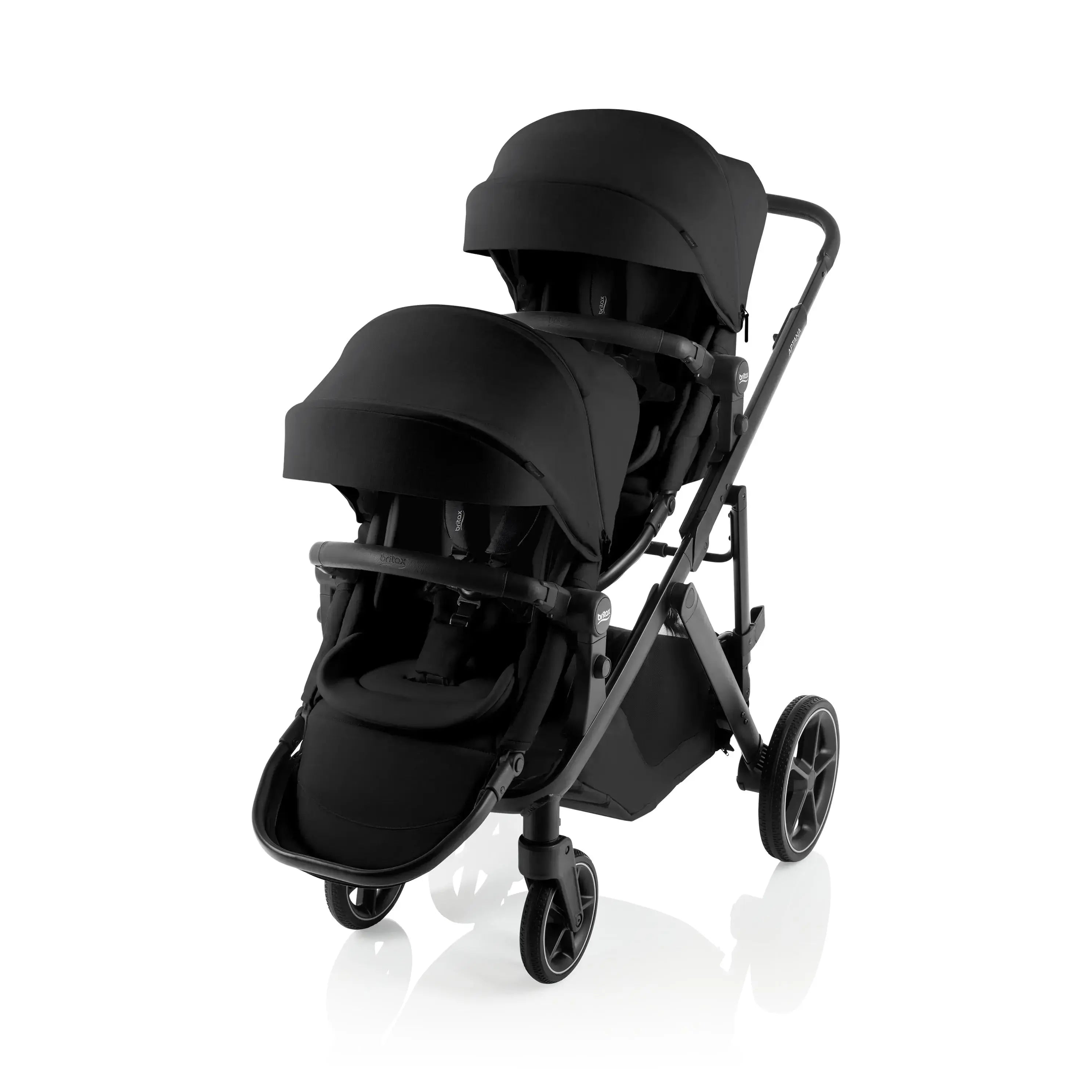 Britax Aptana Double Stroller - Raven Black | Baby Little – Baby Little ...