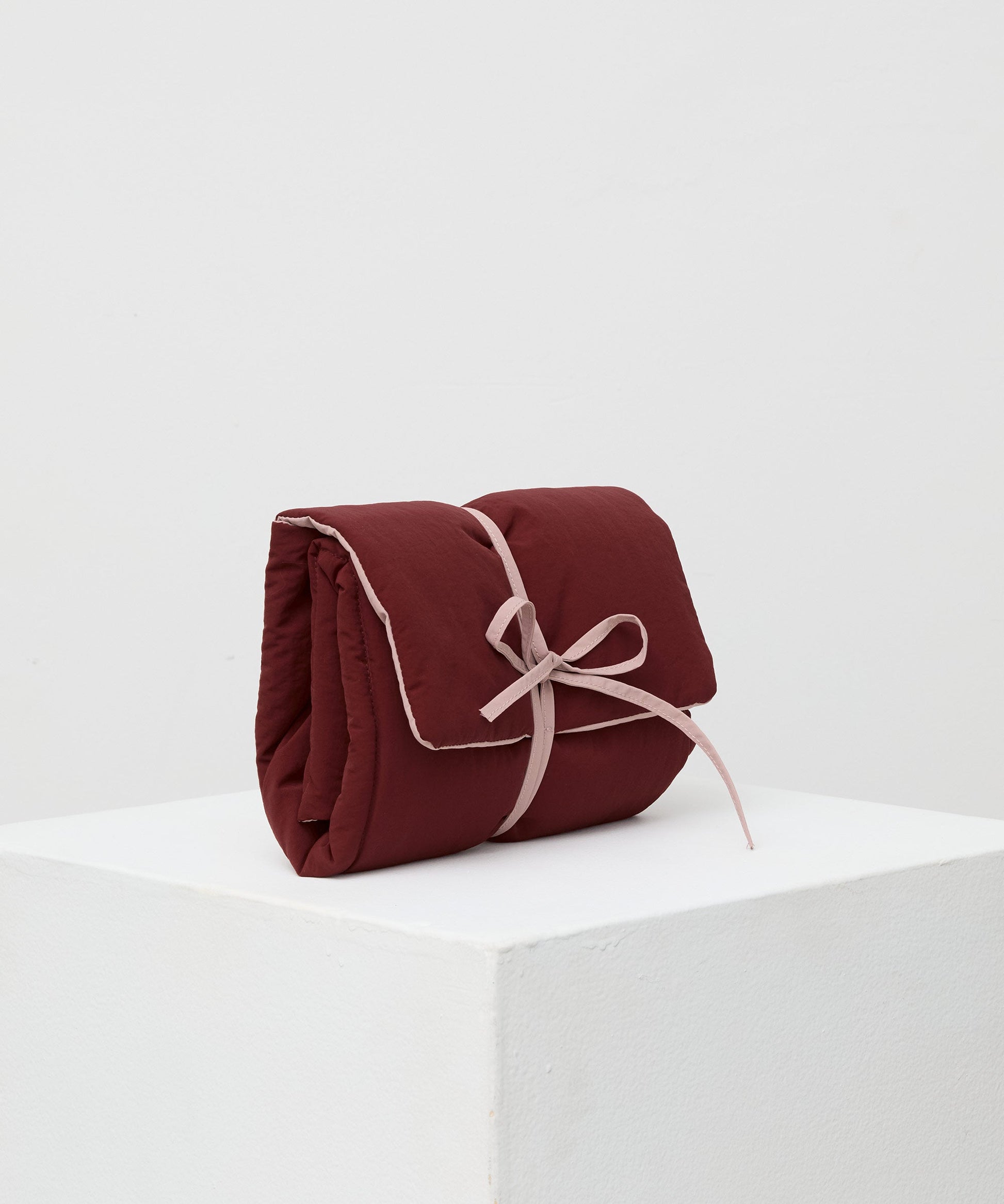 Phile Plush Change Mat Wrap - Burgundy – Baby Little Planet